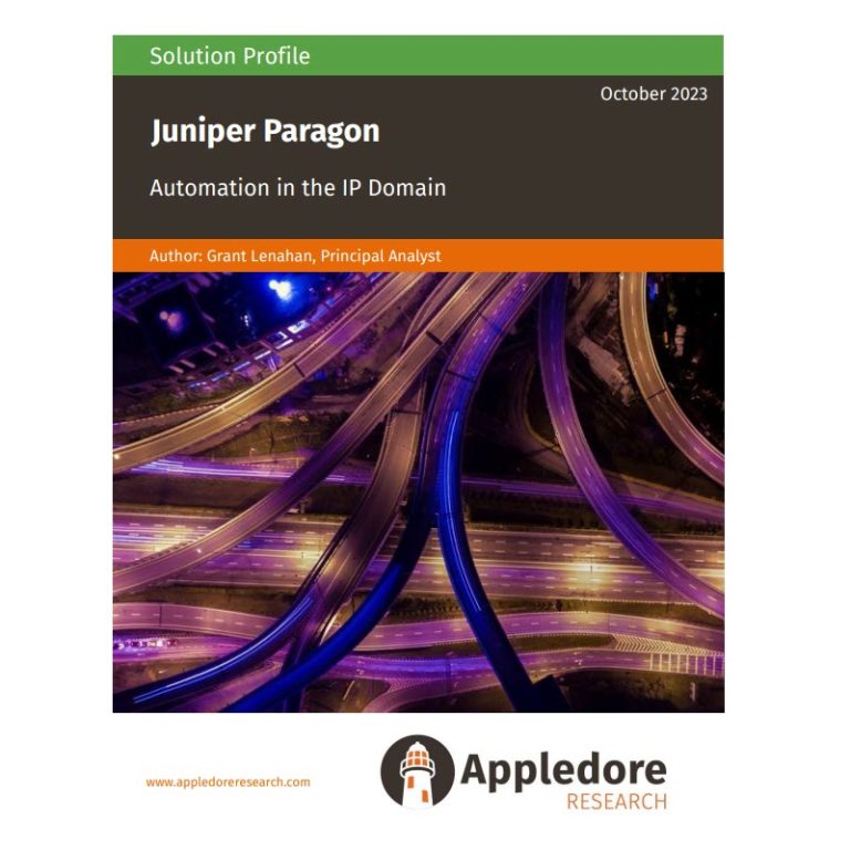 Juniper Paragon: IP Transport Automation - Appledore Research